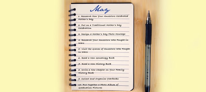 10 "Must-Do" Genealogy Projects for May | Ancestral Findings