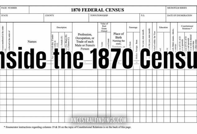 Inside the 1880 Census | Ancestral Findings