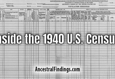 Inside the 1900 Census | Ancestral Findings