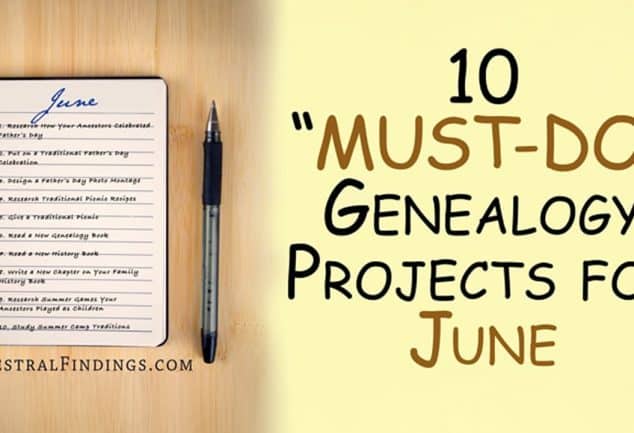 10 Must Do Genealogy Projects for November
